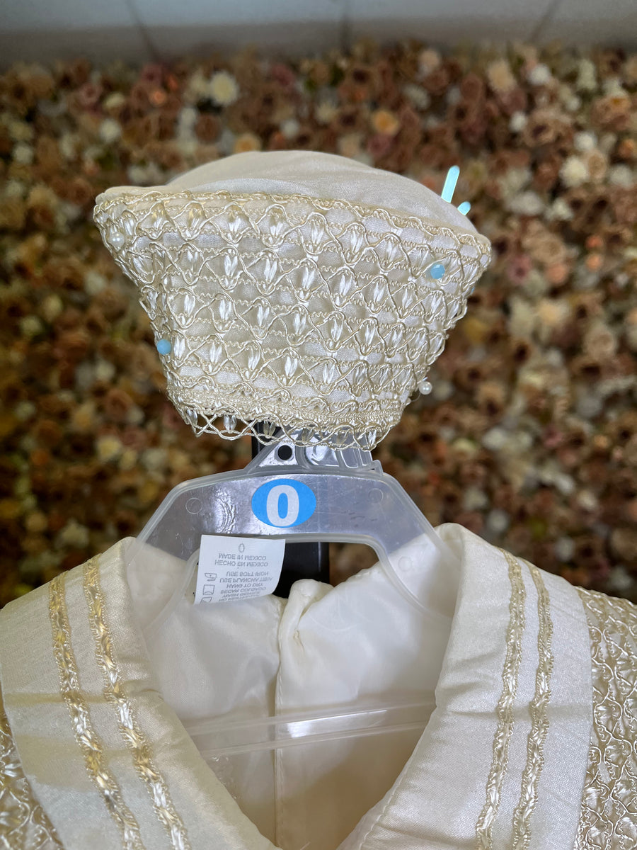Prince Samuel boy outfit in ivory with blue stones – Bella's Baptism ...